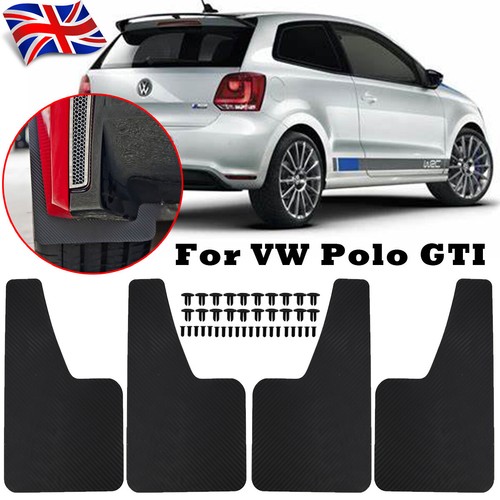 Mud Flaps for VW Polo GTI Mk2 Mk2F Mk3 Mk4 Mk5 Mk6 Splash Guards 6N 6N2 ...
