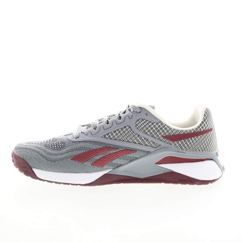 Reebok Nano X2 Mens Gray Mesh Lace Up Athletic Cross Training Shoes | eBay