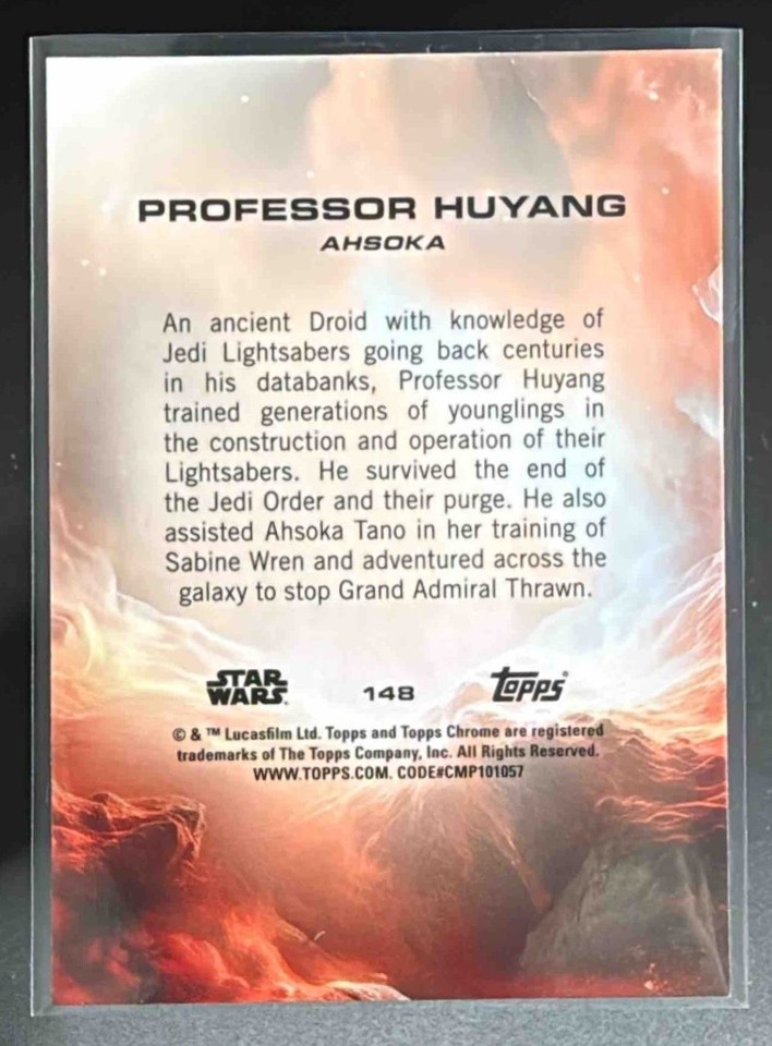 2025 Topps Chrome Star Wars Professor Huyang Kashyyyk Green Refractor ...