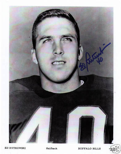Ed Rutkowski signed autographed photo Buffalo Bills AFL | eBay