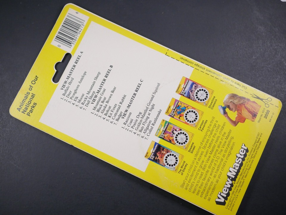 View-Master Animals of Our National Parks - 3 reel packet 2050 UNOPEN ...