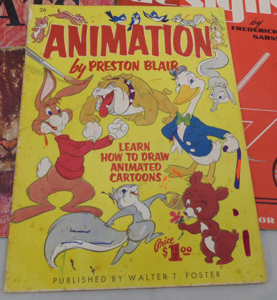 VTG Lot 8 Learn To Draw Paint Art Books Walter T. Foster Cats Birds ...