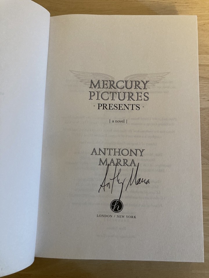 Mercury Pictures Presents, Anthony Marra, Signed First Edition | eBay