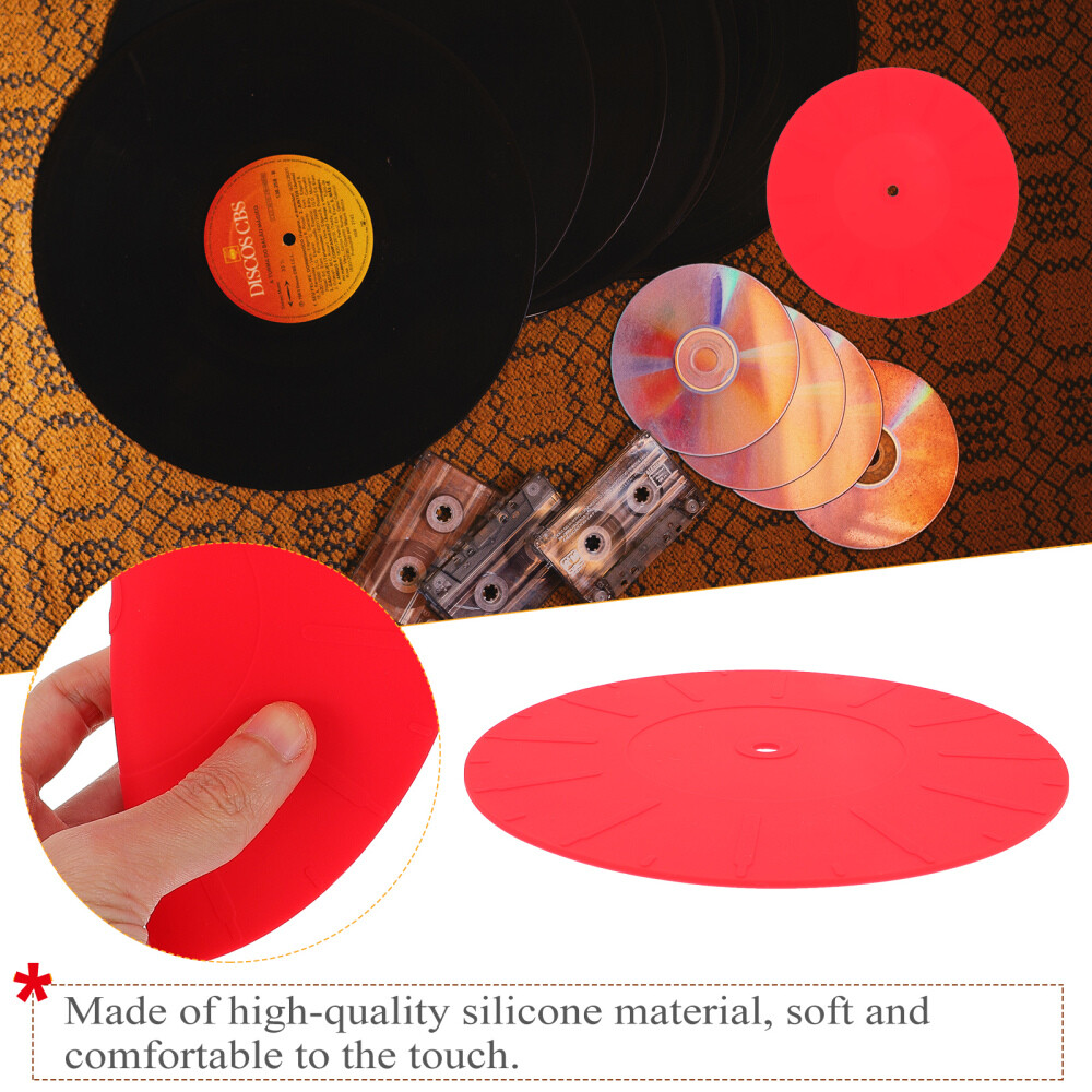 Turntable Vinyl Disc Cover: Keep Your Records Safe with Rubber Mat ...