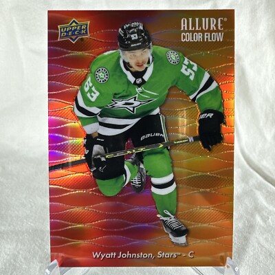 2023-24 Upper Deck Allure - Color Flow Red Orange #CF-14 Wyatt Johnston ...
