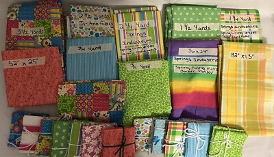 lot neon quilting cotton Fabric Springs Industries Joanne Spring Living ...