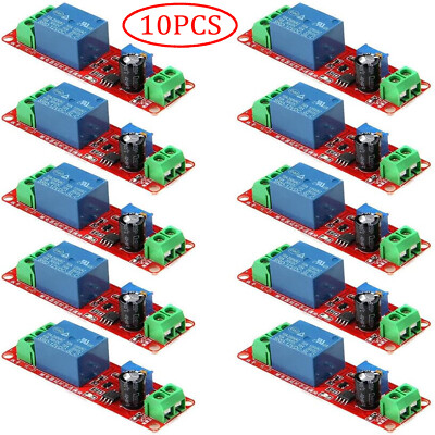 10pcs DC 12V Delay Relay Shield NE555 Timer Switch Adjustable Module US ...