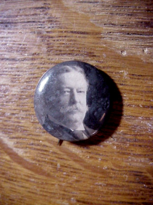 TAFT FOR PRESIDENT Whitehead & Hoag 7/8” PINBACK CAMPAIGN BUTTON 1908 ...