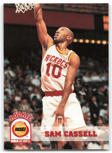 1993 Hoops #342 Sam Cassell RC Houston Rockets 1AQ | eBay