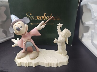 1994 Rare DEPARTMENT 56 Disney MICKEY'S NEW FRIEND Magical Holiday ...