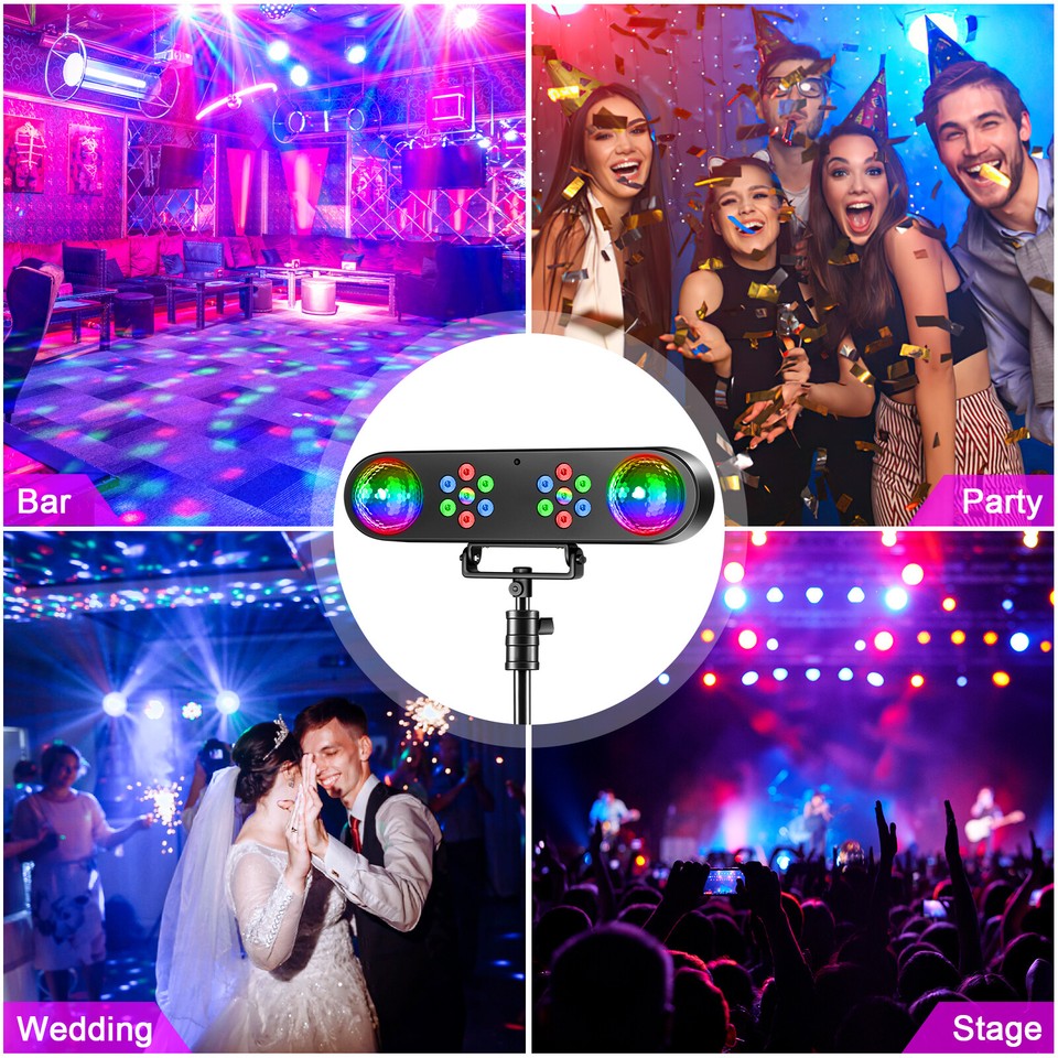 4PCS DJ Lights w/Stand 3IN1 Party Bar Light Set For Disco Stage Gig ...