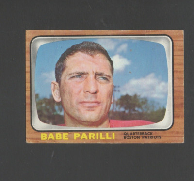 1966 Topps Football Card #12 Babe Parilli-Boston Patriots Ex Card | eBay