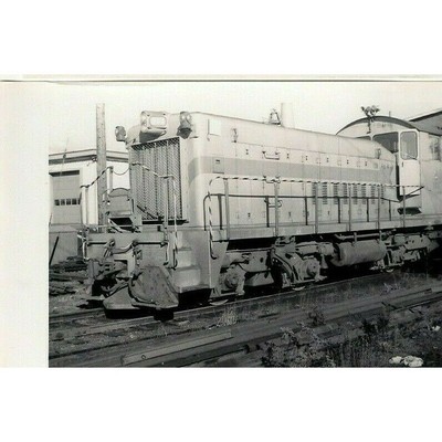 Railroad Switch Engine Parked On Siding Black And White 3.5 x 5 Actual ...