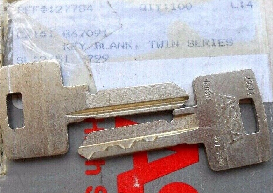 (1) ASSA Twin Series Uncut Key Blank FITS ASSA OEM 51 799 | eBay