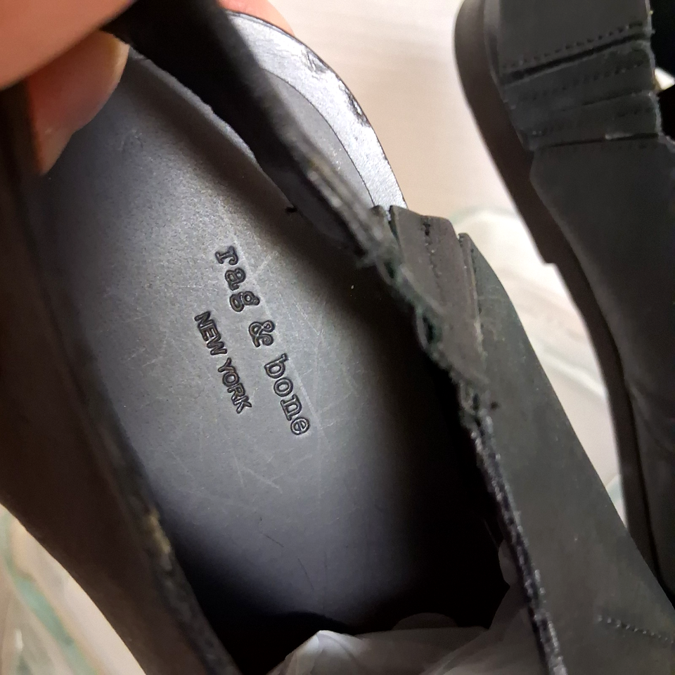 Rag & Bone NOS Italian Black Leather Criss Cross Shoes Size 7 | eBay