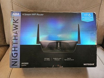 Netgear Nighthawk AX3000 AX4 Dual-Band WiFi 6 Router RAX40-100NAS New ...