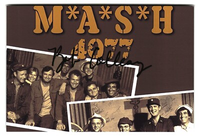 RJ Bob Colleary MASH Writer Autographed 4x6 Photo of Title Card | eBay
