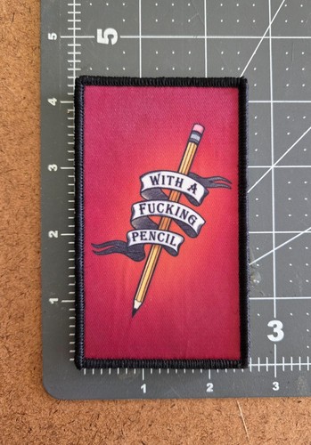 John Wick tactical patch hook and loop back Original Art With A F**king Pencil | eBay