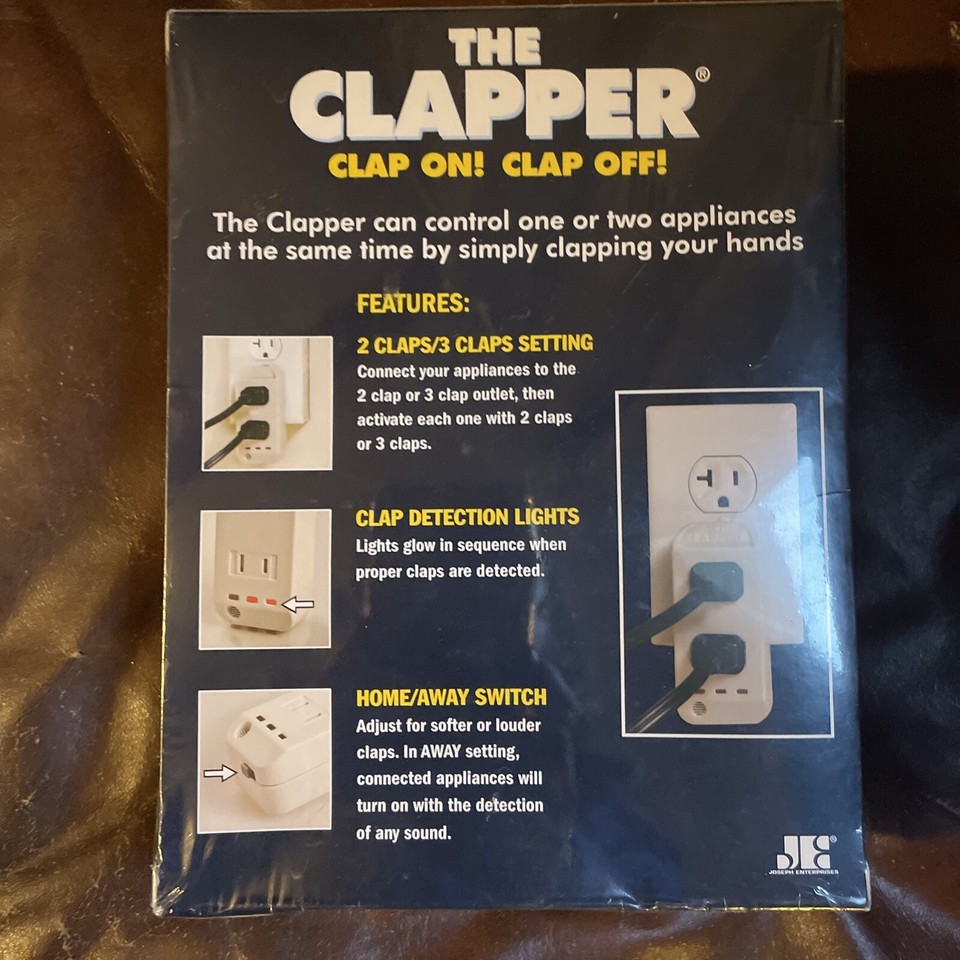 Brand New Sealed The Clapper Wireless Sound Activated clap On / Off ...