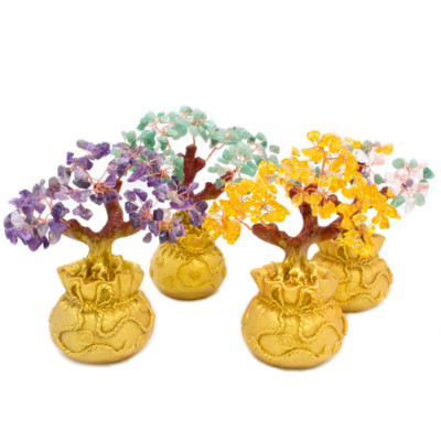 Mini Crystal Money Tree Wealth Luck Bring Wealth Luck Home Decor ...