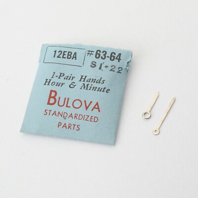 Genuine Bulova Watch 12EBA Pair Hands Hour & Minute SI22 #63-64 NOS ...