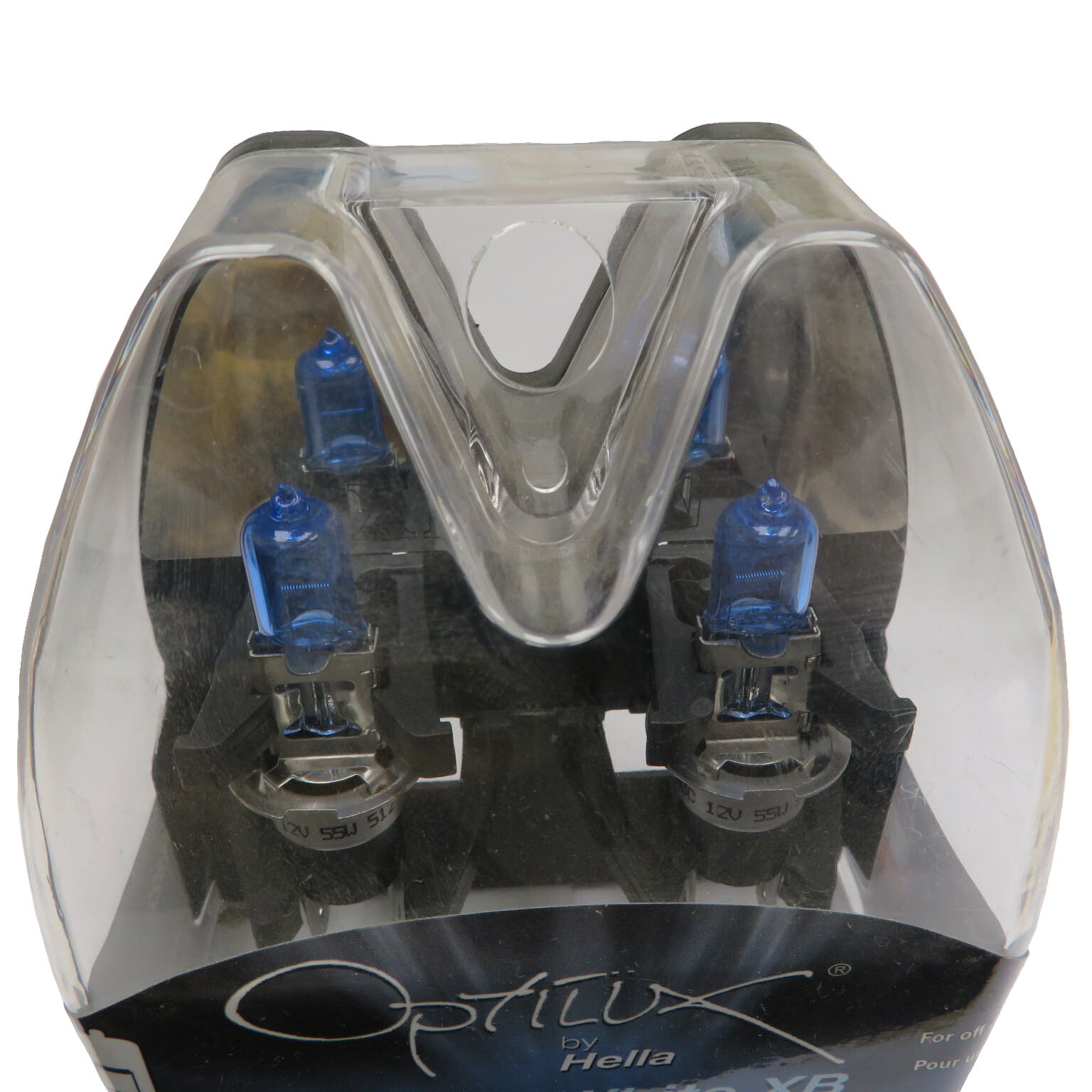 Hella H71071322 Optilux Extreme White Light Bulbs H3C 12V 55W Pack of 2 ...