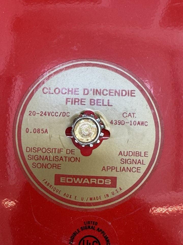 Edwards 439D-10AWC Fire Alarm Bell | eBay