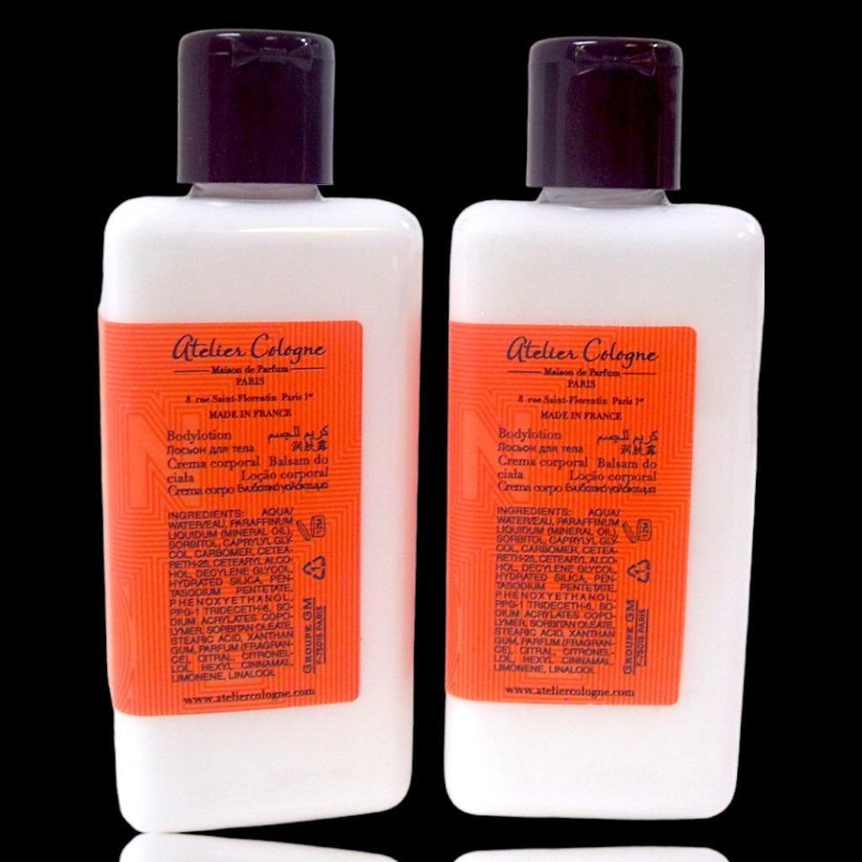 (Lot of 2) Atelier Cologne, Pomelo Paradis Body Lotion, Hotel Travel ...