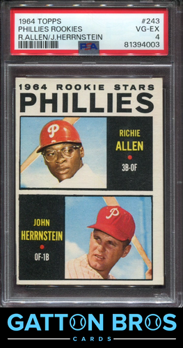 1964 Topps Phillies Rookies Richie Allen #243 PSA 4 VG-EX | eBay