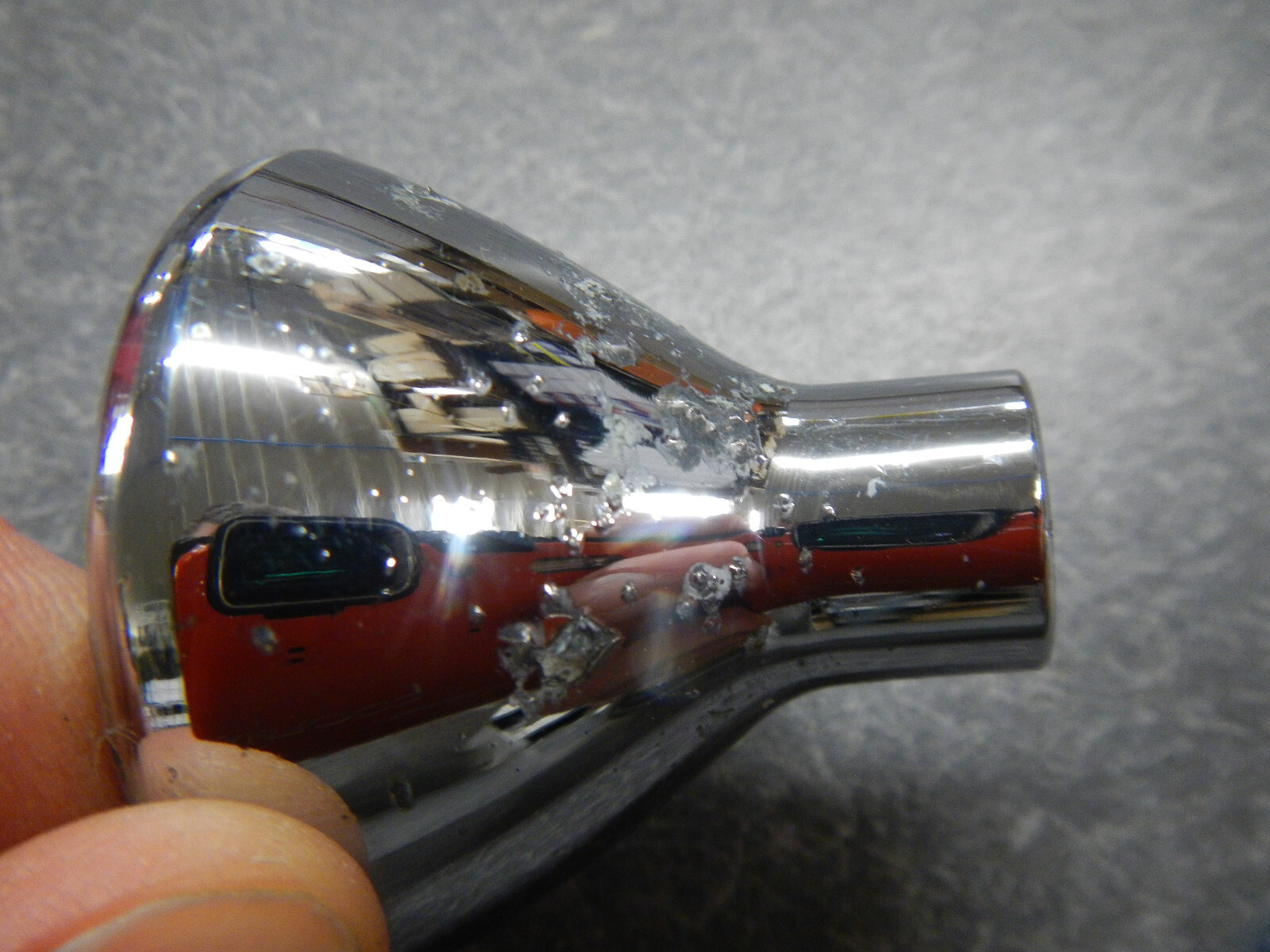 63 64 65 Buick Riviera Shift Knob Chrome Base Shifter Knob Bottom 1963 ...