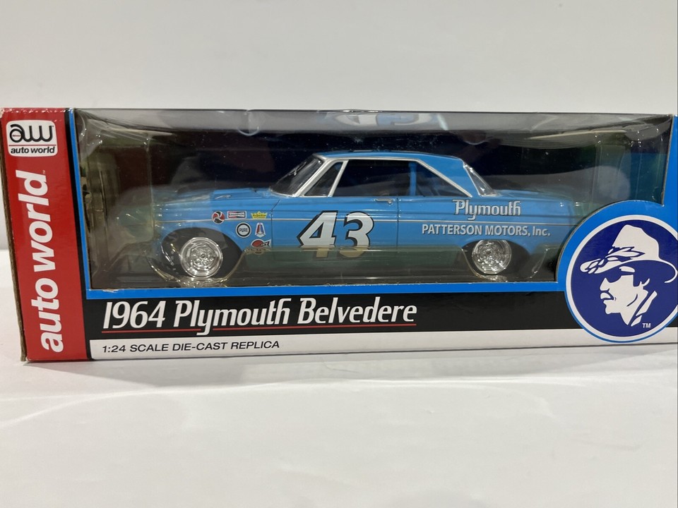 AUTOGRAPHED #43 Richard Petty 1964 Plymouth Auto World | eBay