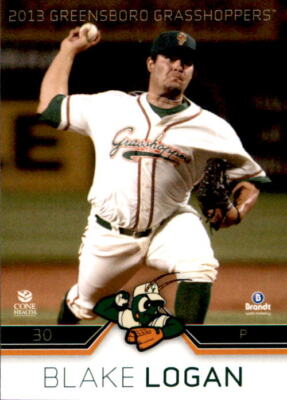 2013 Greensboro Grasshoppers Brandt 8 Blake Logan Roff Oklahoma OK ...