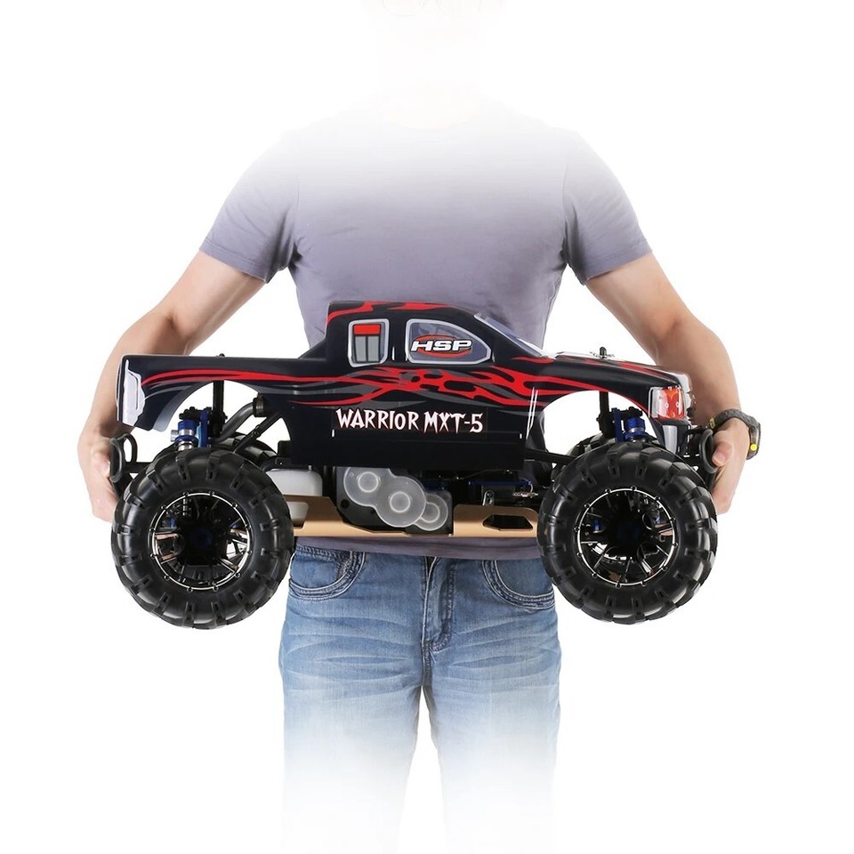 HSP Warrior MXT-5 Petrol Large Scale 1:5th RC Monster Truck Car With ...