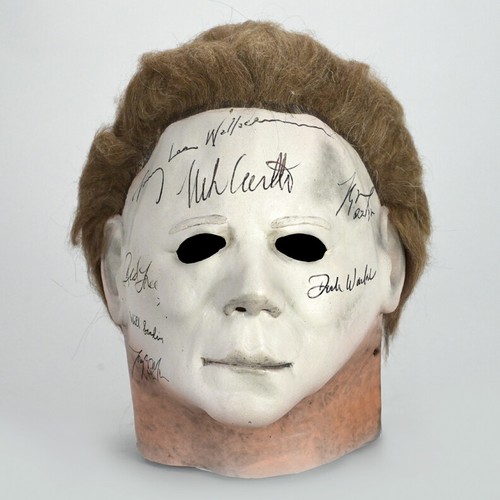 Dick Warlock, Nick Castle, Moran Halloween Cast Autographed Michael ...