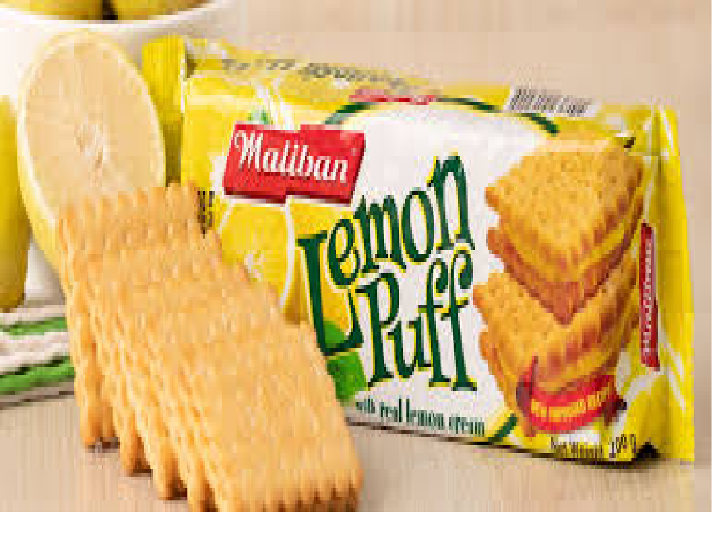 CEYLON MALIBAN LEMON PUFF TEA BISCUITS 200g GENUINE WITH REAL LEMON ...