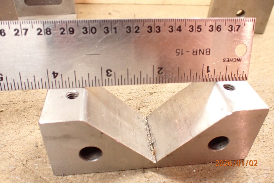 LOT M1738: 7 OLDER MACHINIST V-BLOCKS JIG FIXTURE SETUP TOOLING | eBay