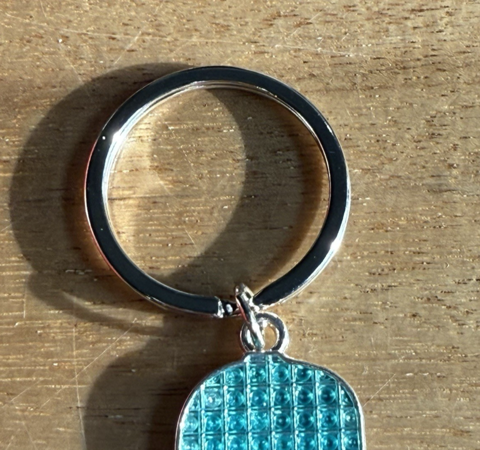 Bling Cowboy Boot Keyring Key Chain Purse Bag Charm Zipper Pull Teal ...