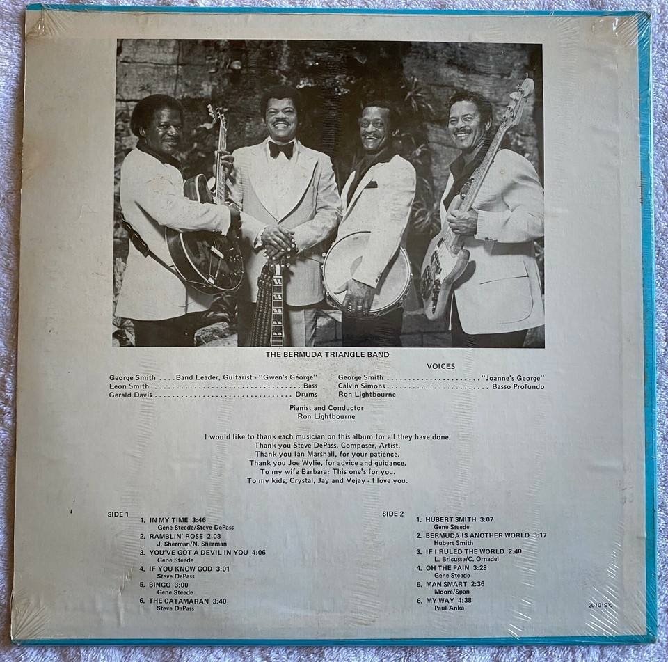 Gene Steede Bermuda Triangle Band calypso sealed record LP album ...