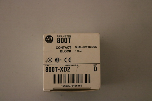 Allen Bradley 800T-XD2 Contact Block Shallow Block 1 N.C. | eBay