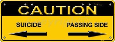 Caution Passing Truck Number Plates Tin Metal Vanity Sign Wall license ...