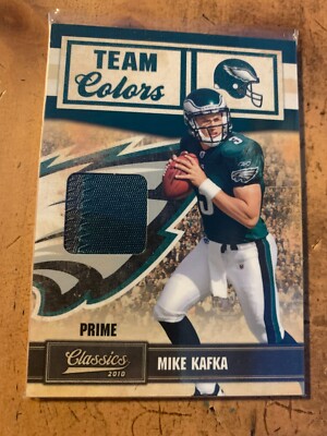 2010 Classics Team Colors Materials Prime #32 Mike Kafka #'d/50 | eBay