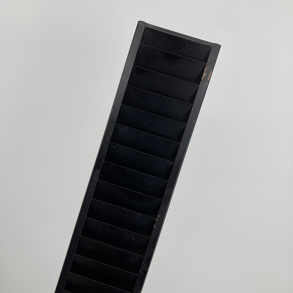 Vtg Time Card Holder Wall Mount Rack 40 Slot Metal Industrial Office 33 ...