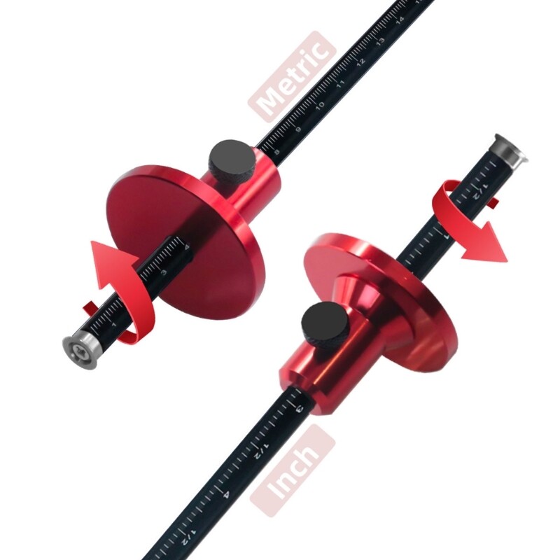 Woodworking Scriber Angles Ruler Aluminum Marking Gauge Line Drawing ...