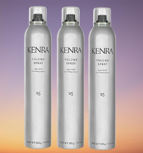 KENRA #25 VOLUME SPRAY 10 Oz. Pack of 3 Cans, SUPER HOLD FINISHING ...