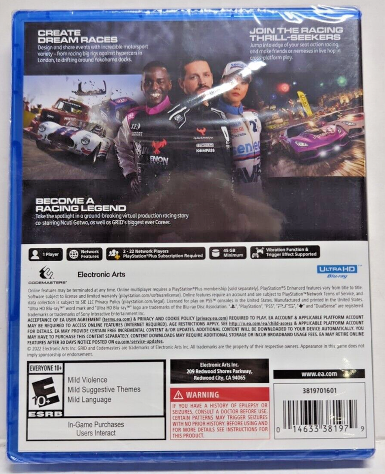 Grid Legends Sony PlayStation 5 PS5 | BRAND NEW SEALED VGS 14633381979 ...
