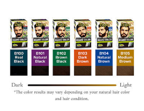 Bigen Men's Beard Color | No Ammonia | B101 B102 B103 B104 B105 | 40 ...