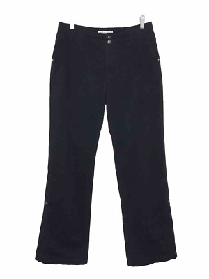 Lee Natural Fit Just Below Waist Black Chino Pants Womens 10M Roll Tab ...