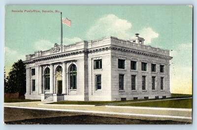 Nevada Missouri Postcard Nevada Post Office Building Exterior View 1910 ...
