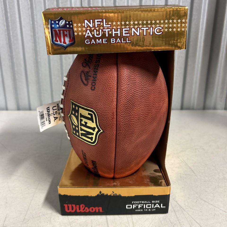 Wilson "The Duke" Official NFL Authentic Game Ball Leather Football W ...