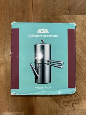 Ilsa Stainless Steel Neapolitan Drip Coffee Maker with Spout, 9 Cup | eBay